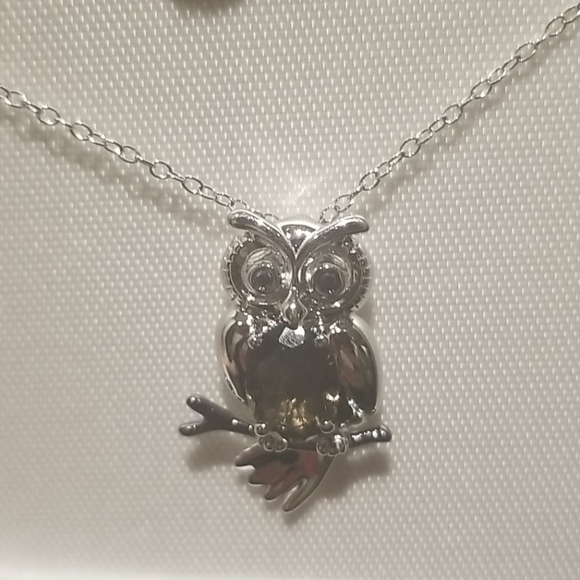 Kohl's | Jewelry | New Sterling Silver Owl 8 Necklace | Poshmark